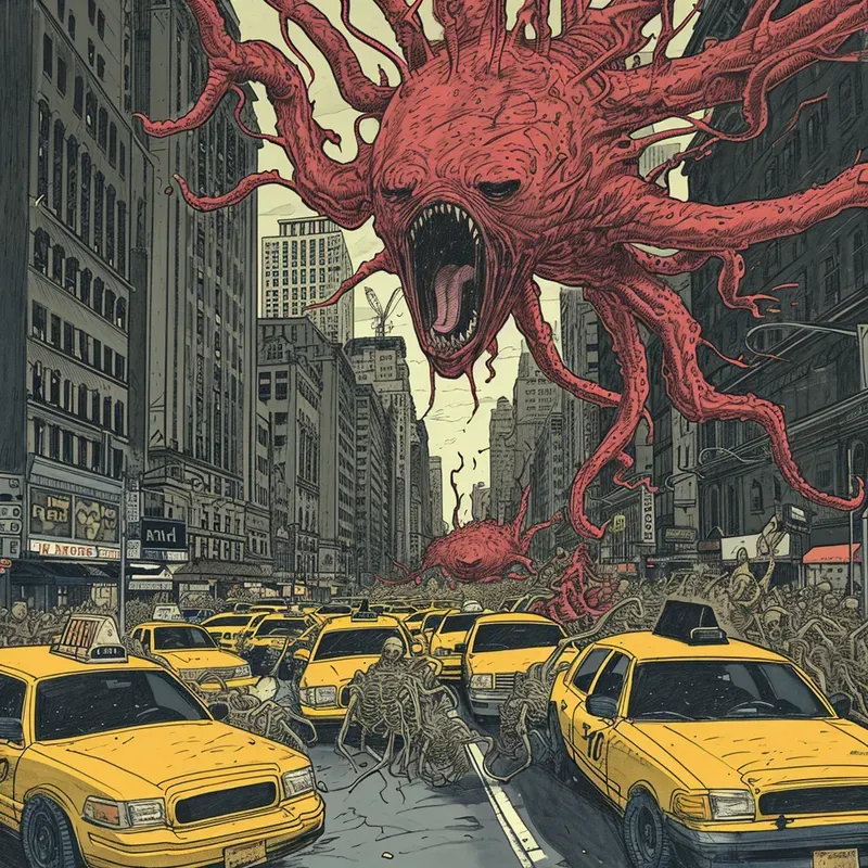 Classic Urban Horror Comic Books Midjourney Prompt | PromptBase