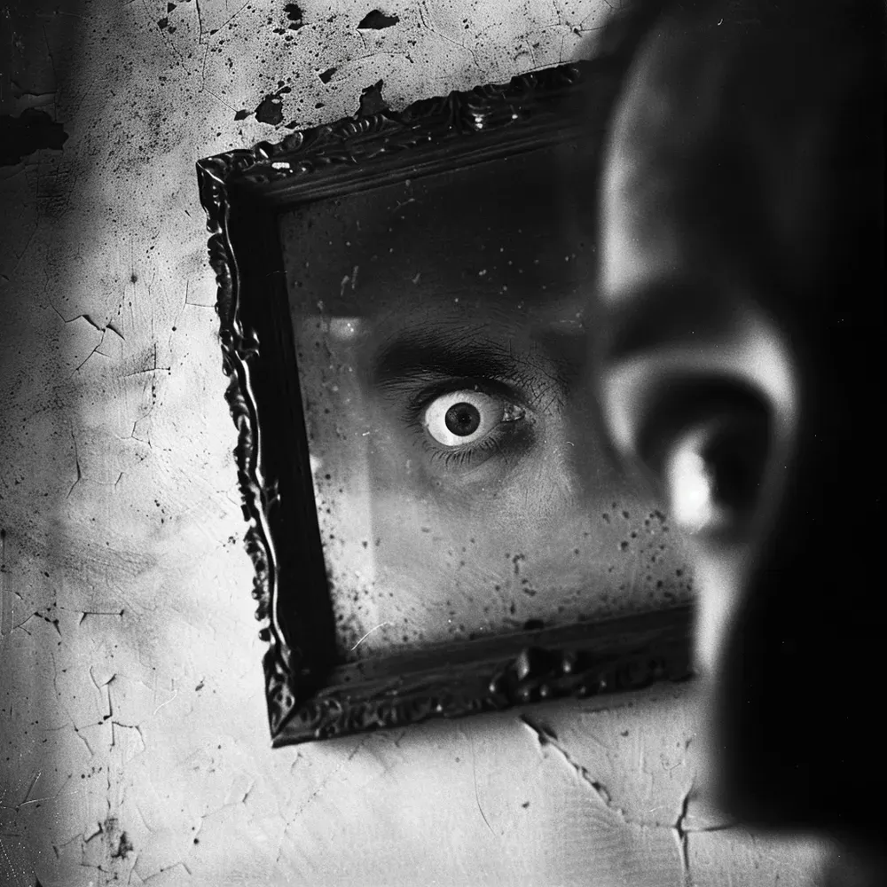 Black And White Creepy Horror Photos Midjourney Prompt | PromptBase