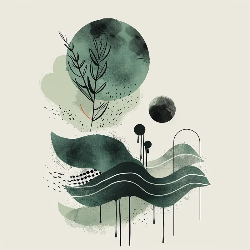 Abstract Boho Flowercore Poster Art Midjourney Prompt | PromptBase