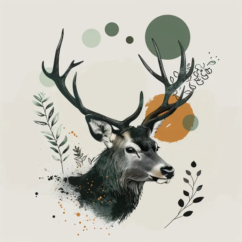 Abstract Boho Flowercore Poster Art Midjourney Prompt | PromptBase