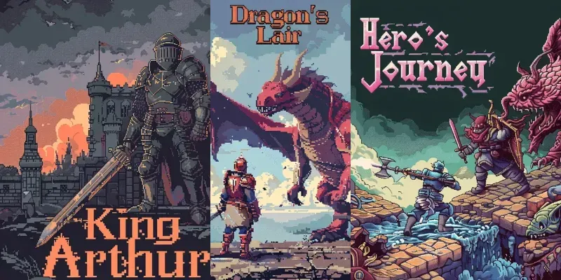 8bit Pixel Art Retro Game Covers Midjourney Prompt | PromptBase