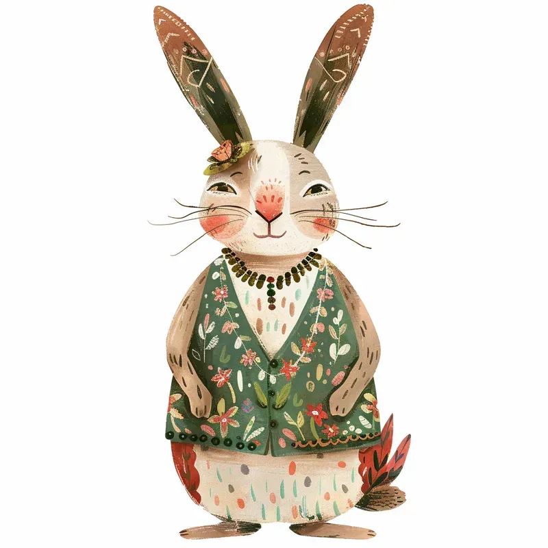 Cute Kids Boho Characters Midjourney Prompt | PromptBase