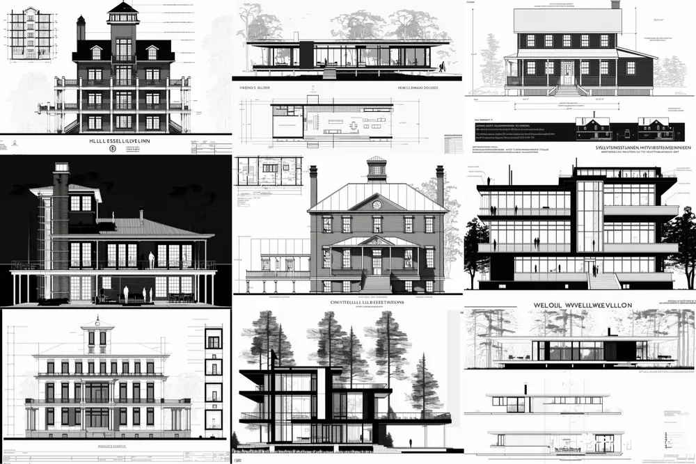 Architect House Elevation Idea Makers Midjourney Prompt | PromptBase