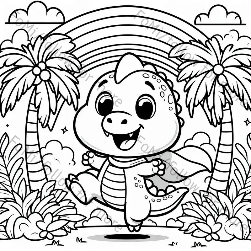 Delightful Coloring Pages For Children DALL·E Prompt | PromptBase