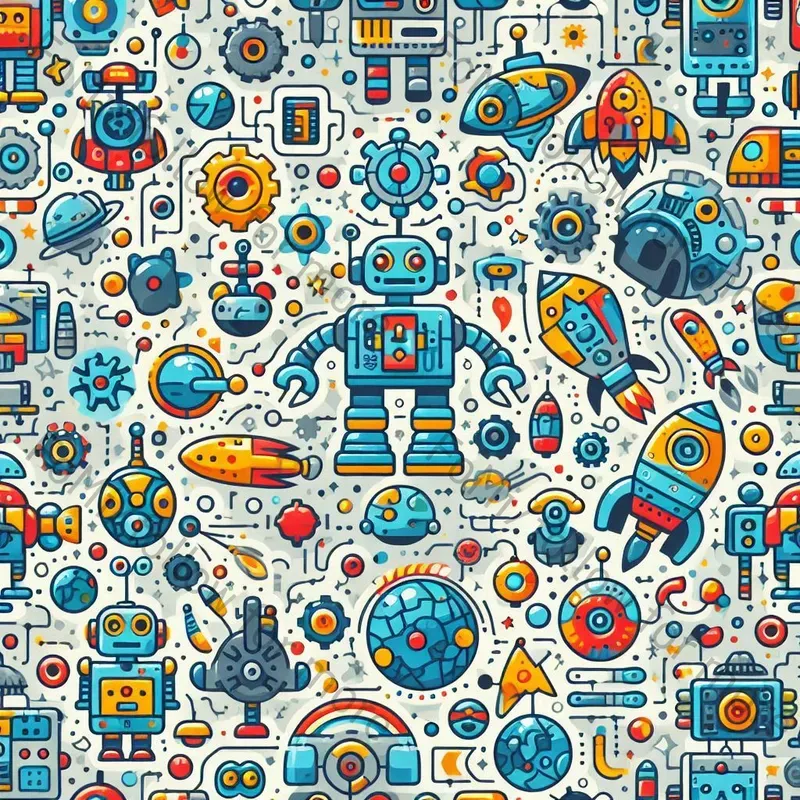 Whimsical Cartoonish World Patterns DALL·E Prompt | PromptBase