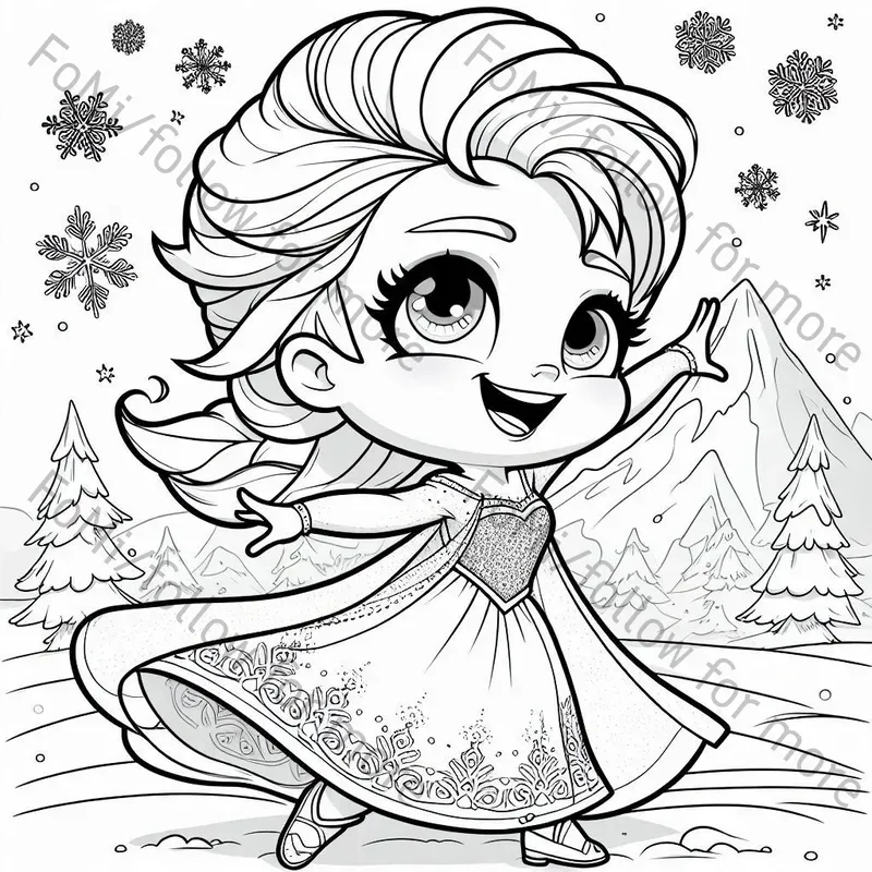 Cartoon Characters Coloring Pages DALL·E Prompt | PromptBase
