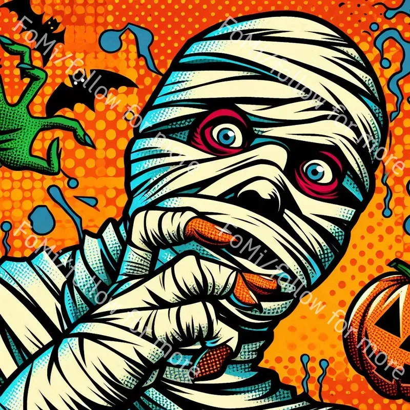 Spooky Halloween Pop Art Designs DALL·E Prompt | PromptBase