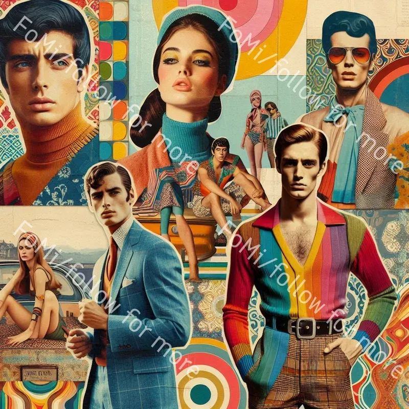 Vibrant Digital Collages DALL·E Prompt | PromptBase