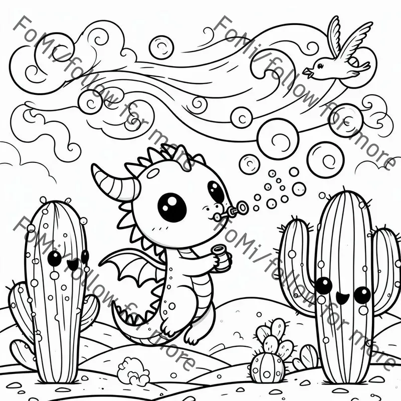 Weird Yet Cute Coloring Pages DALL·E Prompt | PromptBase