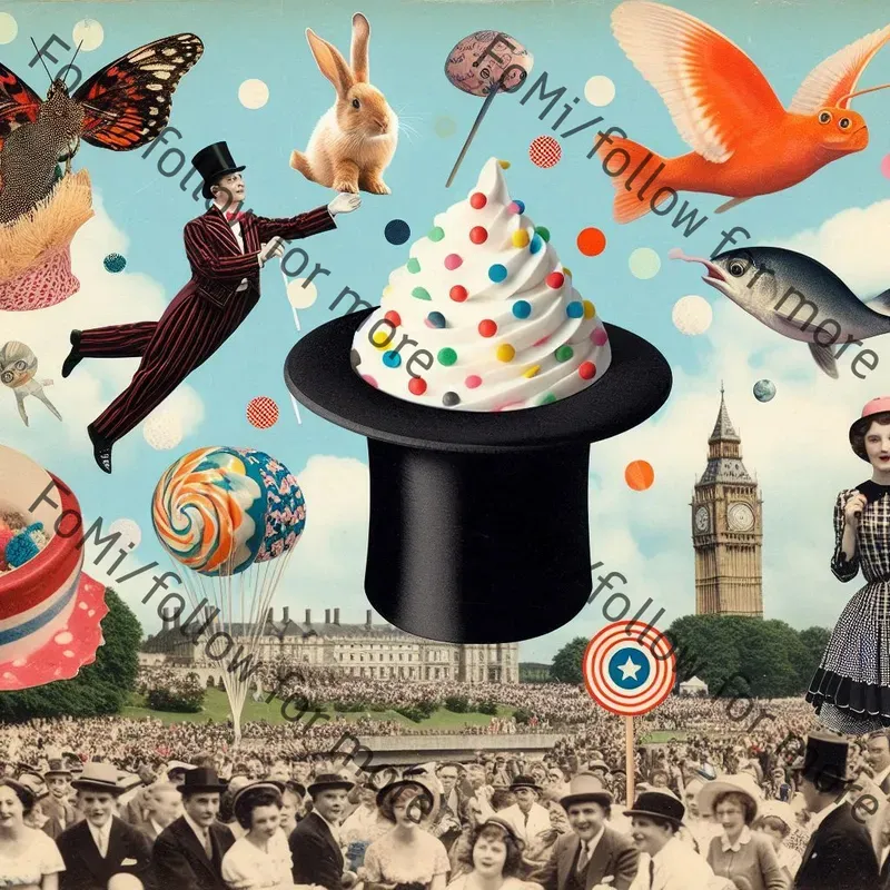 Weird Bizarre Collages DALL·E Prompt | PromptBase