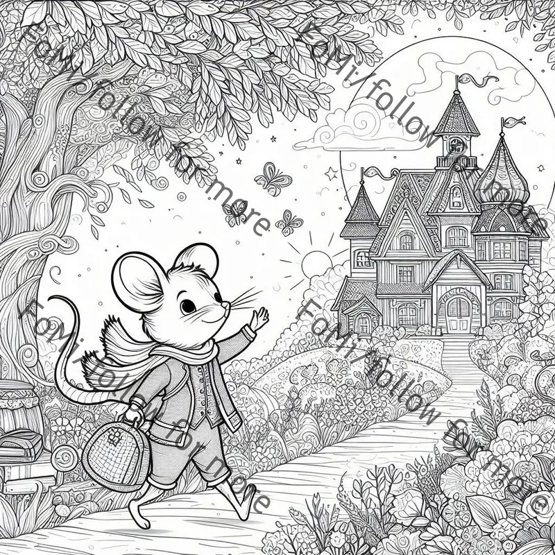Storybook Adventures Coloring Pages DALL·E Prompt | PromptBase