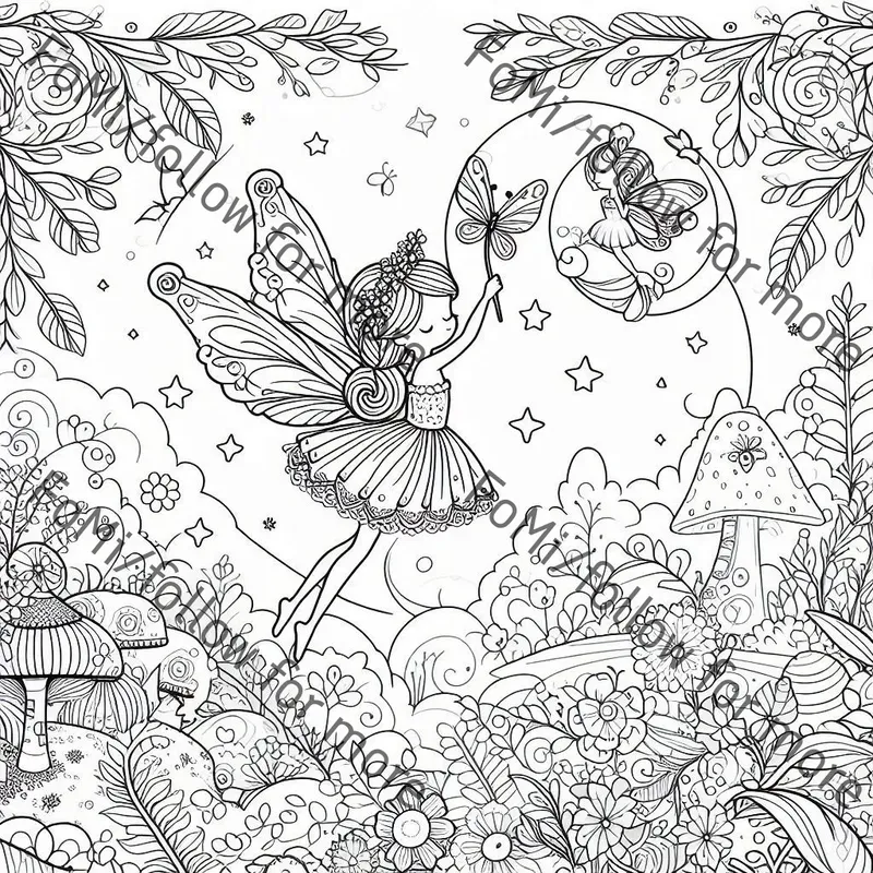 Storybook Adventures Coloring Pages DALL·E Prompt | PromptBase