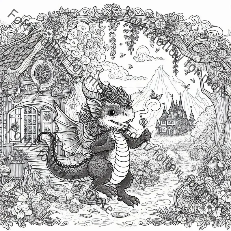 Storybook Adventures Coloring Pages DALL·E Prompt | PromptBase