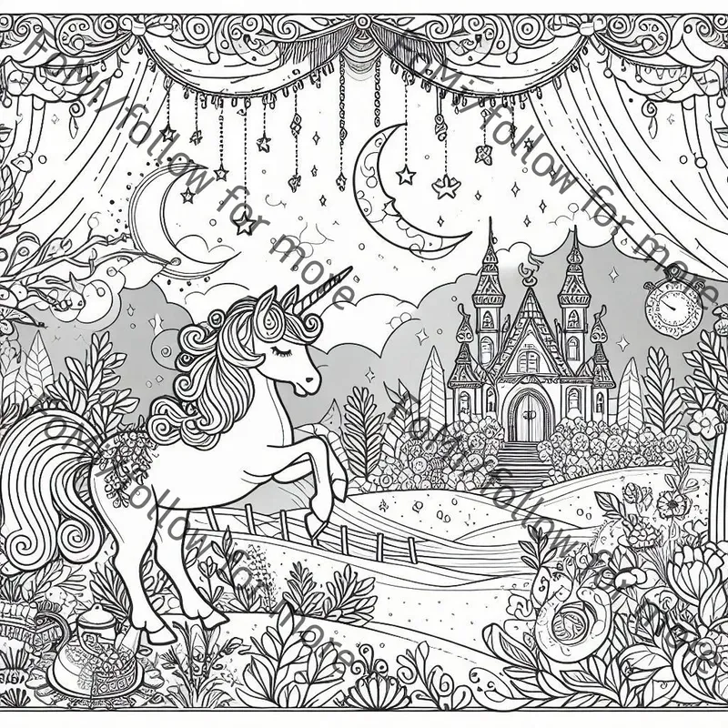 Storybook Adventures Coloring Pages DALL·E Prompt | PromptBase