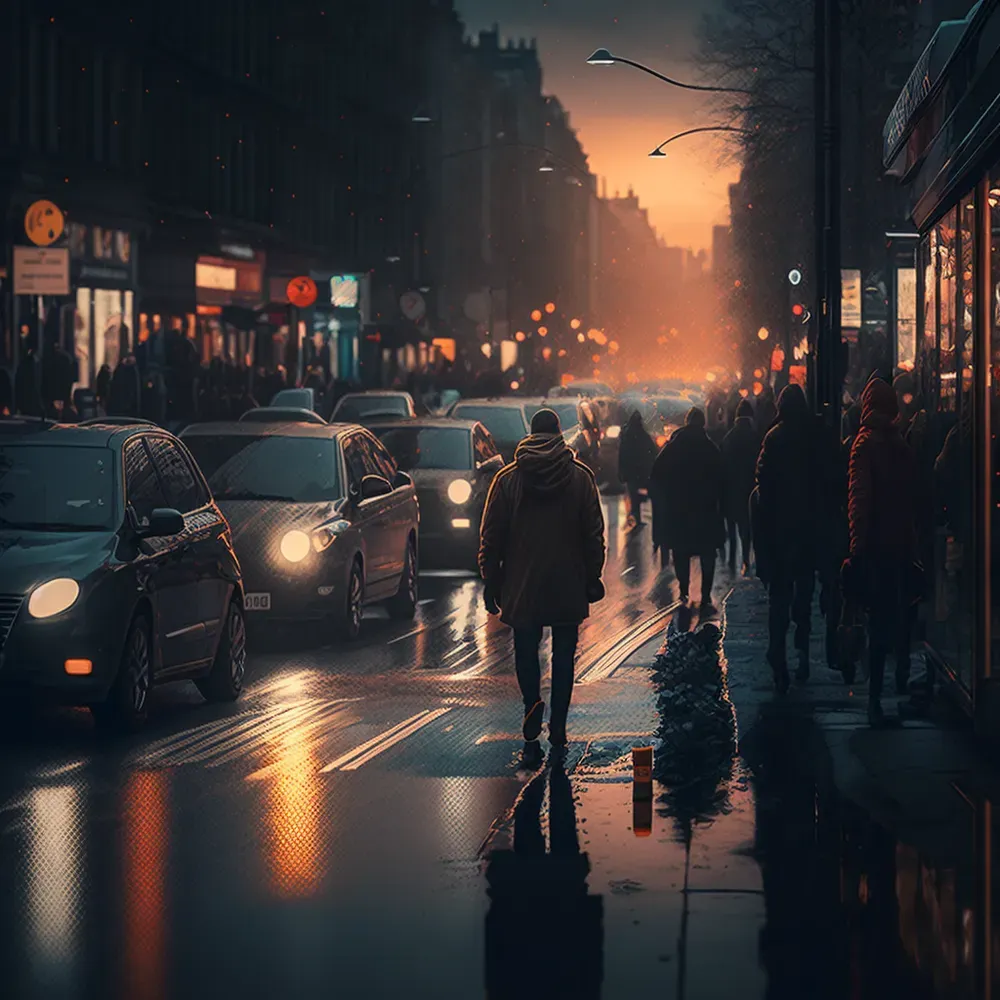 Highly Detailed Cinematic Night Shots Midjourney Prompt | PromptBase