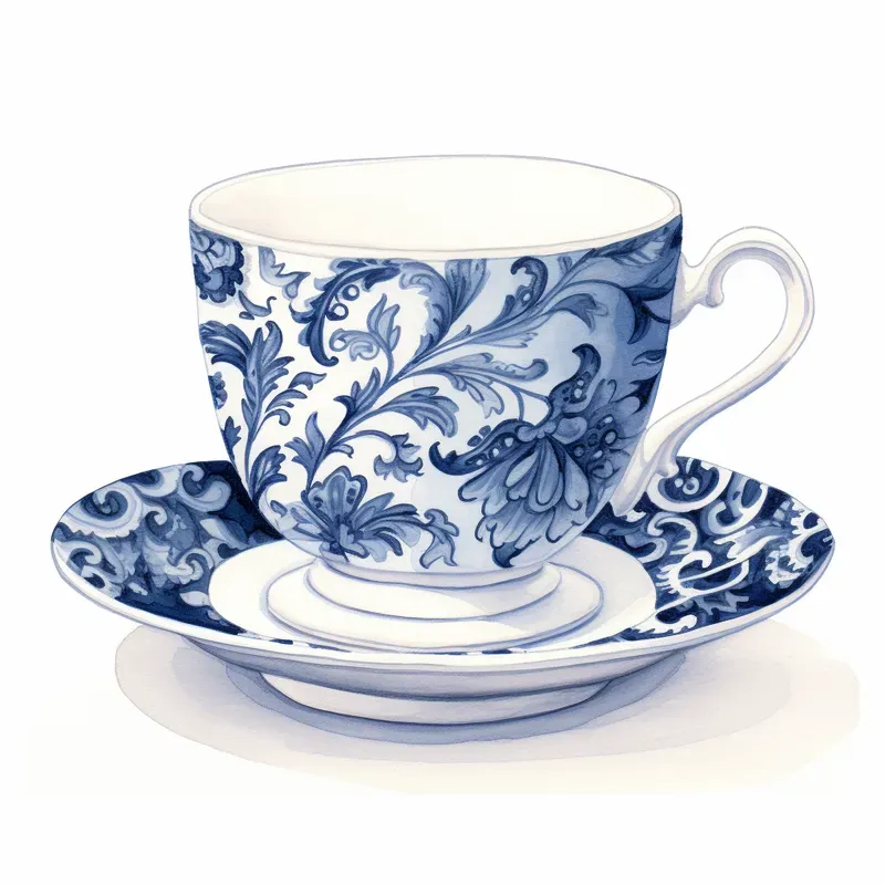 Toile Tea Party Clipart Illustrations Midjourney Prompt | PromptBase