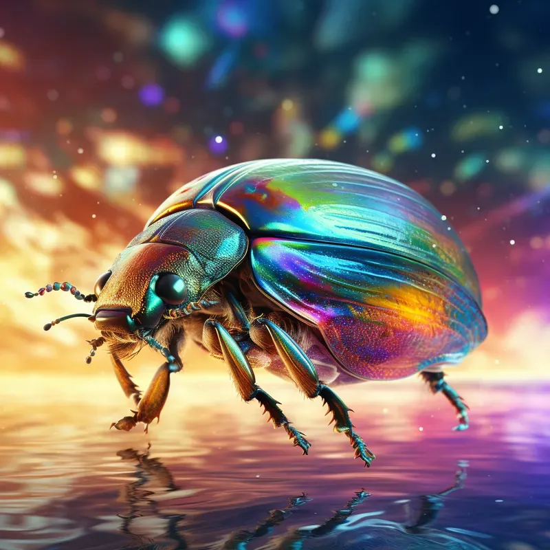 Bright Flying Animals In Water Photos Midjourney Prompt | PromptBase