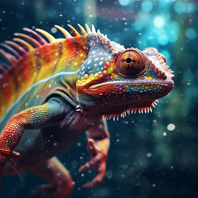 Bright Flying Animals In Water Photos Midjourney Prompt | PromptBase