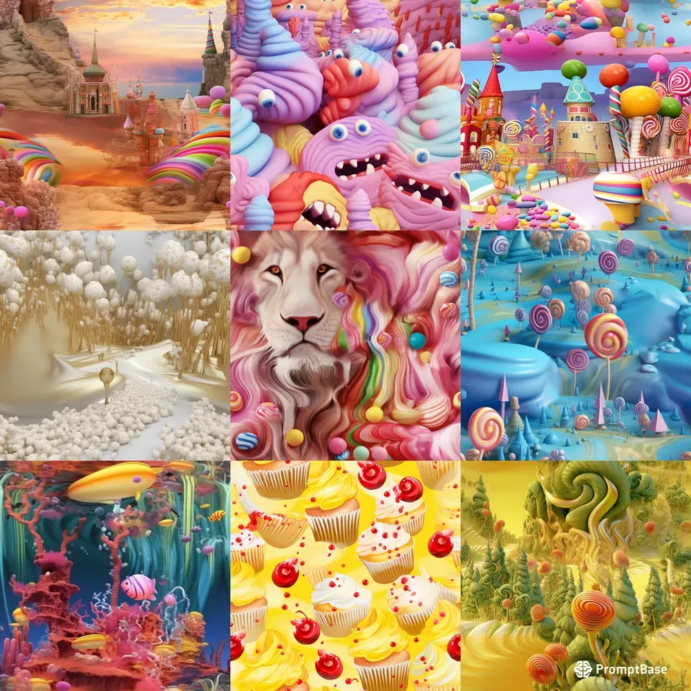 Sweets Patterns Midjourney Prompt | PromptBase