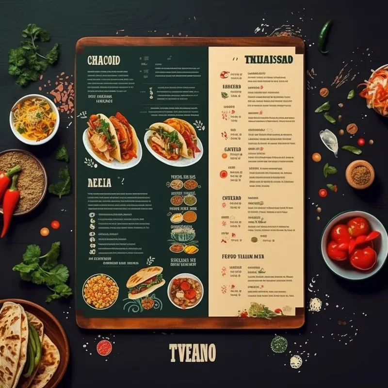 Realistic Menus Design Midjourney Prompt | PromptBase