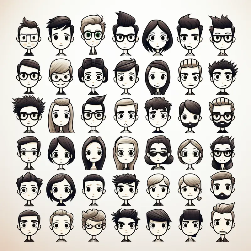 Multiple Face Designs Midjourney Prompt | PromptBase