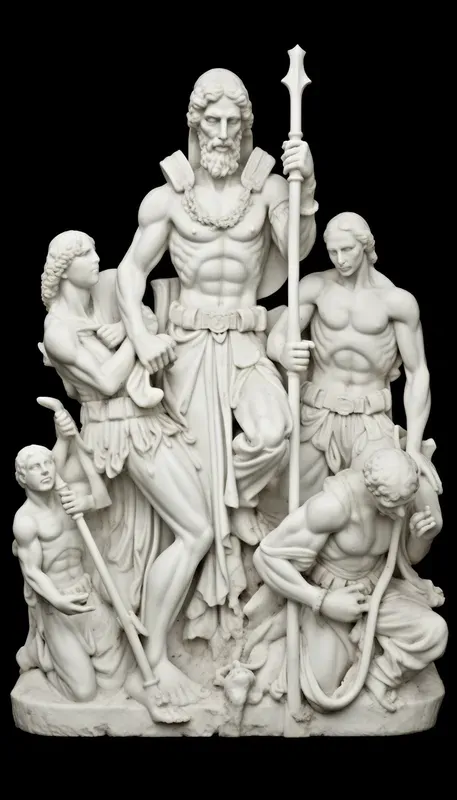 Stoic Ancient Statues Midjourney Prompt | PromptBase