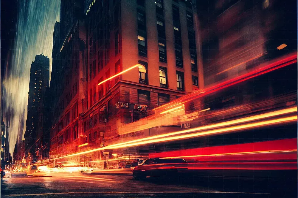 Realistic Street Long Exposure Shots Midjourney Prompt | PromptBase