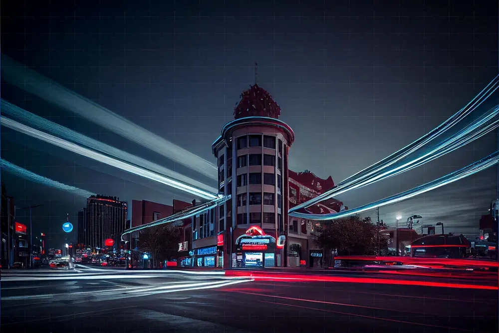 Realistic Street Long Exposure Shots Midjourney Prompt | PromptBase