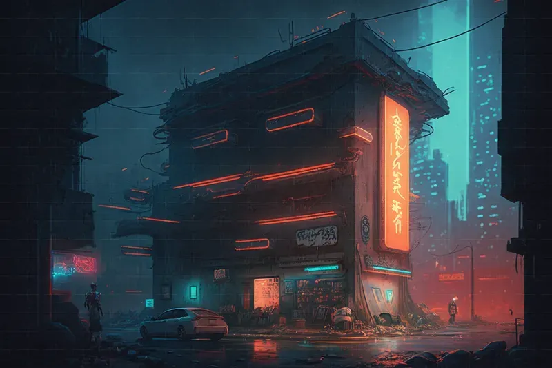 Cyberpunk DnD Environments Midjourney Prompt | PromptBase