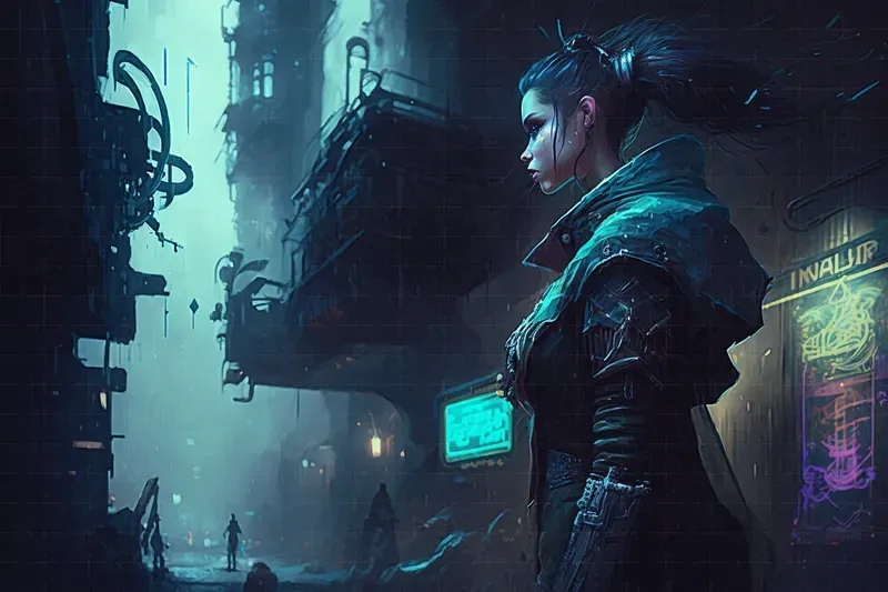 Cyberpunk DnD Environments Midjourney Prompt | PromptBase
