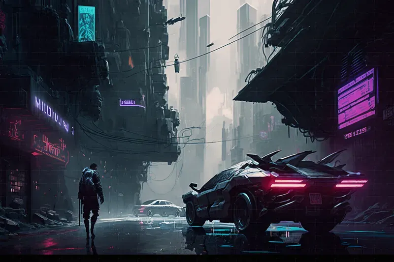 Cyberpunk DnD Environments Midjourney Prompt | PromptBase