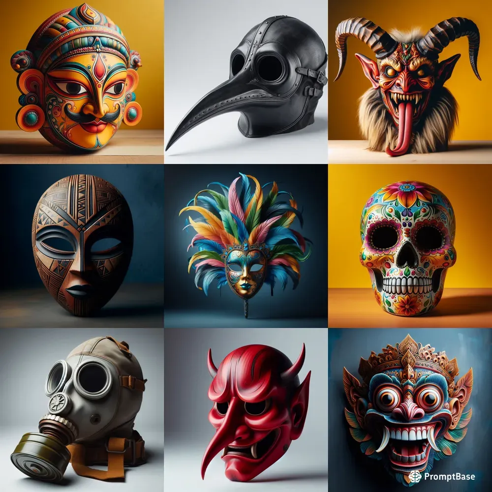 Mask Photographs DALL·E Prompt | PromptBase