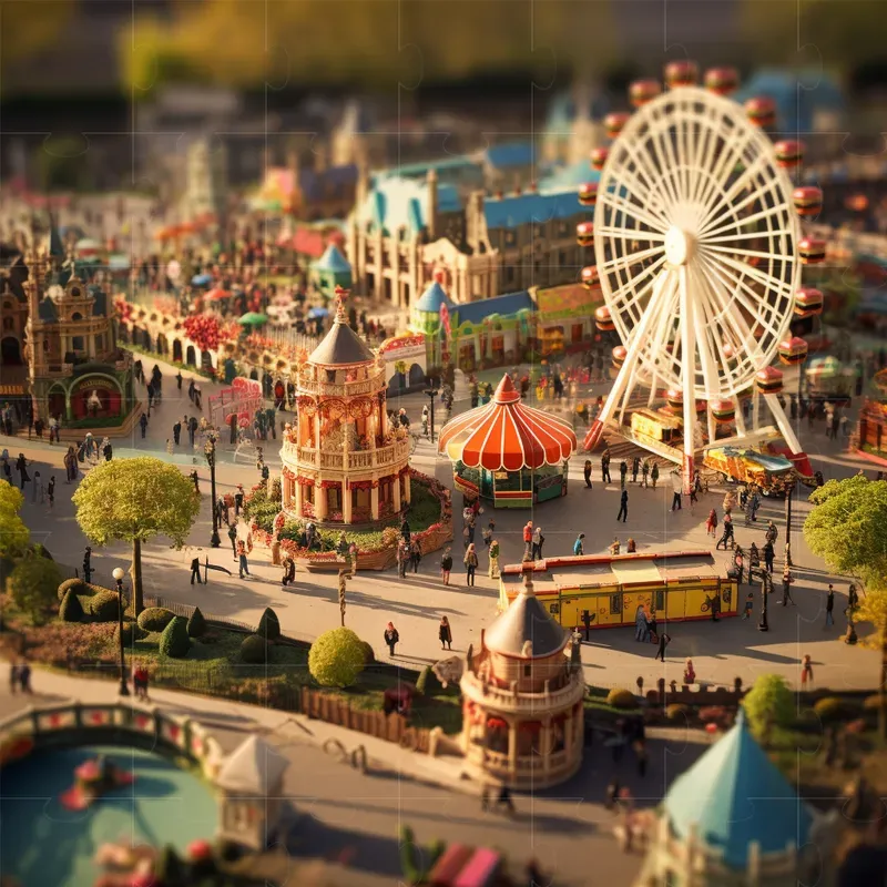 Pixelated Urban Miniatures Midjourney Prompt | PromptBase