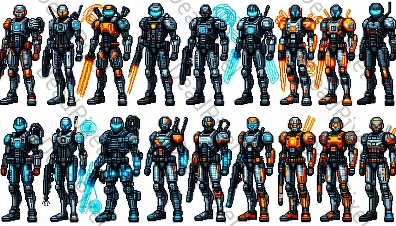8bit Pixel Art Sprites DALL·E Prompt | PromptBase