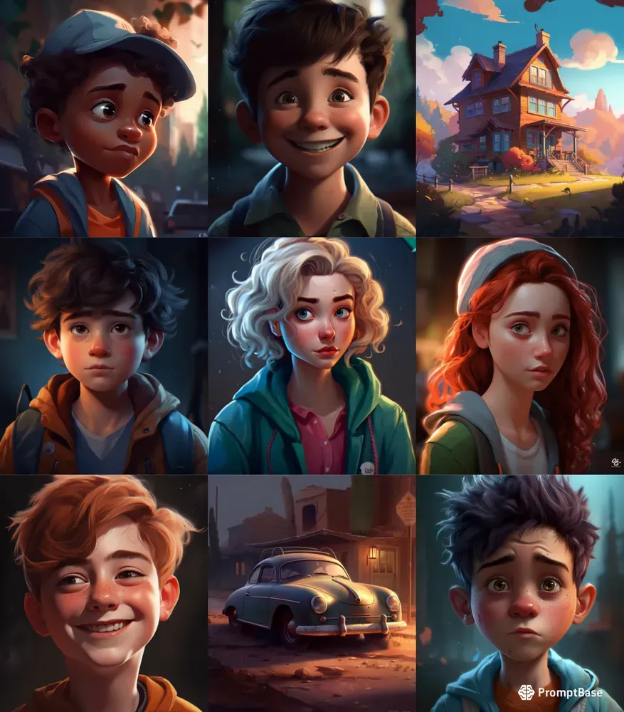 Realistic Cartoon Wallpapers Midjourney Prompt | PromptBase