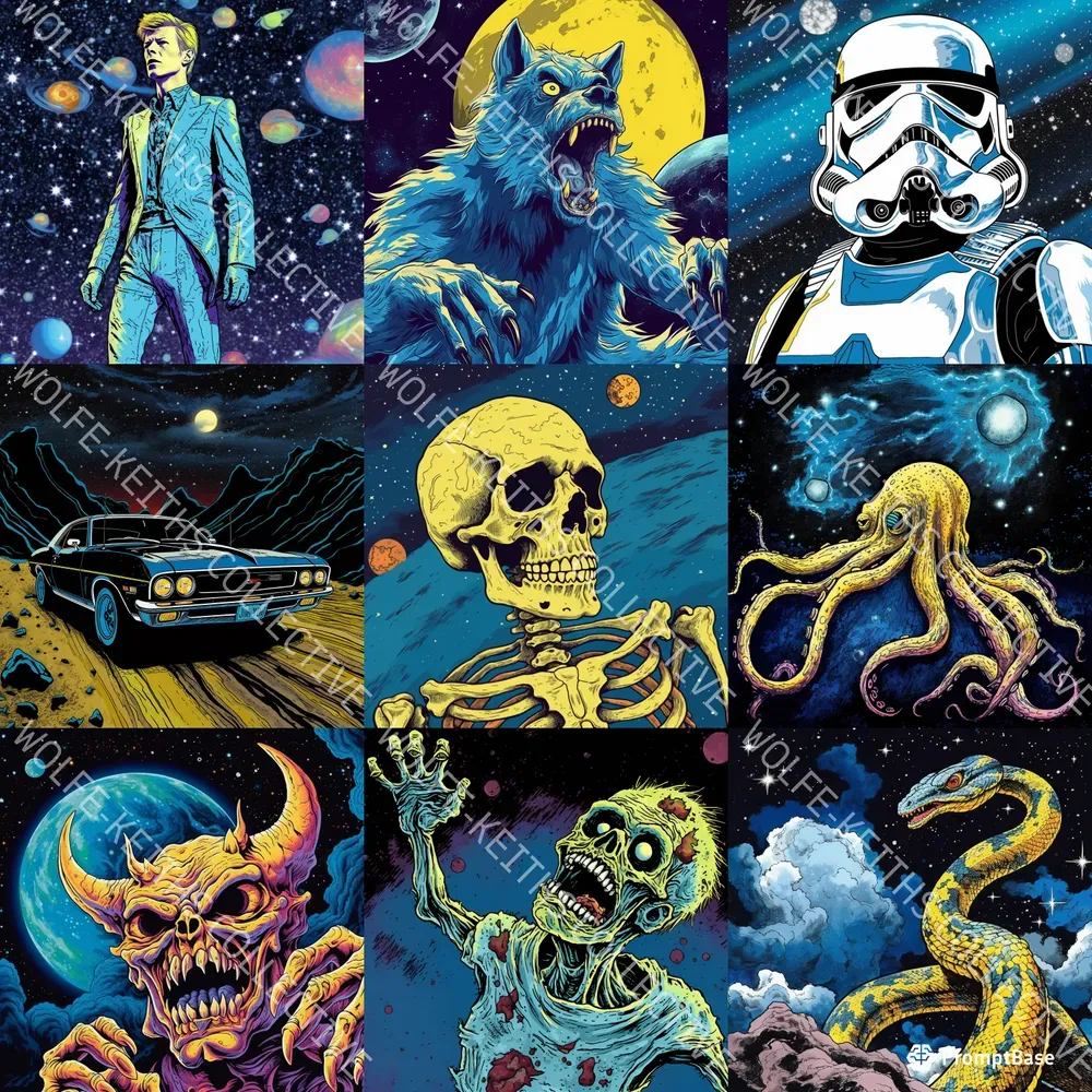 Stoner Rock Art Midjourney Prompt | PromptBase