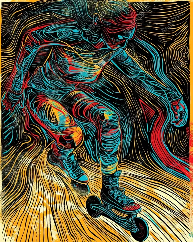 Psychedelic Finesse Character Posters Midjourney Prompt | PromptBase