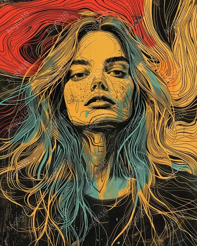 Psychedelic Finesse Character Posters Midjourney Prompt | PromptBase