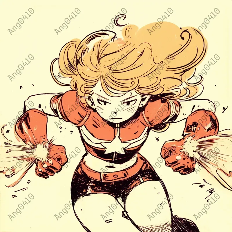 Dynamic Comic Drawings Of Heroes Midjourney Prompt | PromptBase