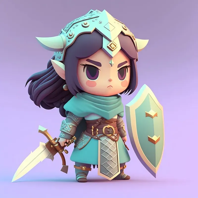 Chibi 3D Avatars For Rpg Games Midjourney Prompt | PromptBase