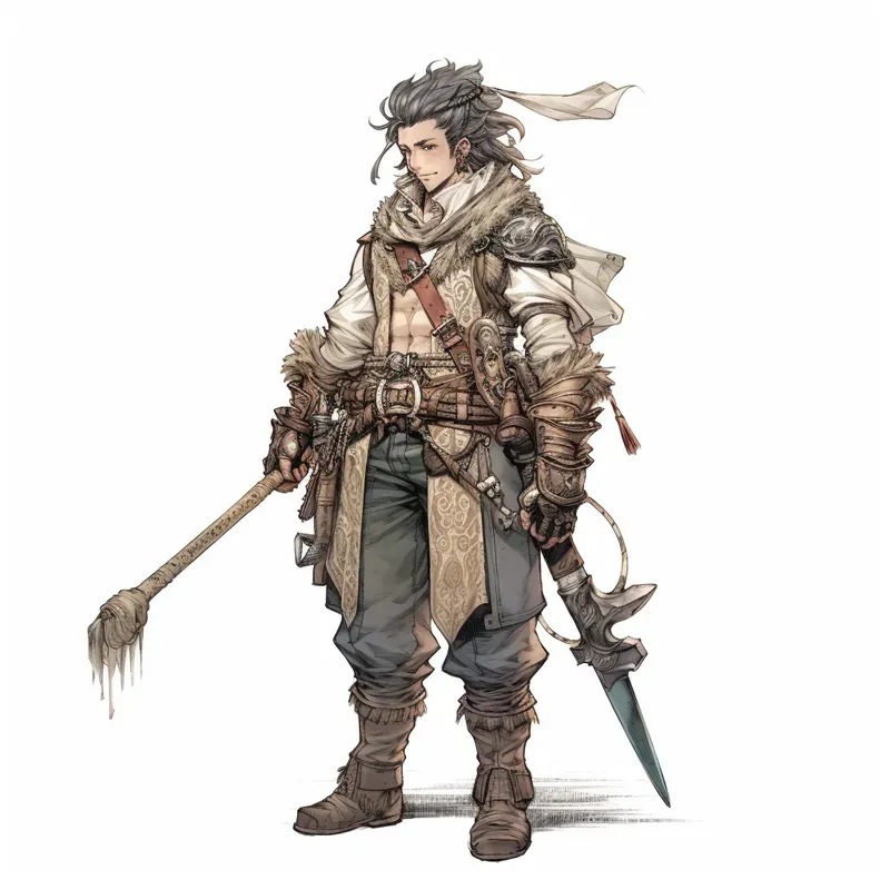 Japanese RPG Characters Midjourney Prompt | PromptBase