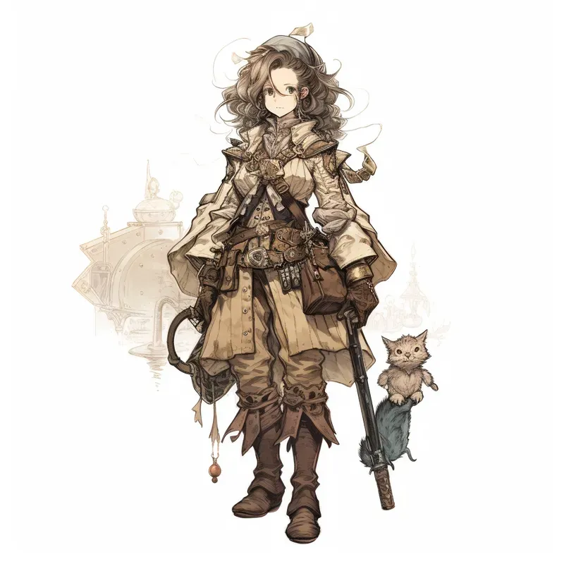 Japanese RPG Characters Midjourney Prompt | PromptBase