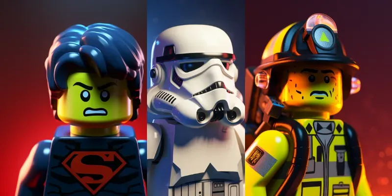 Lego Character Portraits Midjourney Prompt | PromptBase