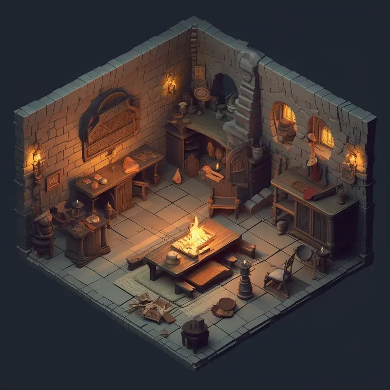 Isometric Game Assets Midjourney Prompt | PromptBase