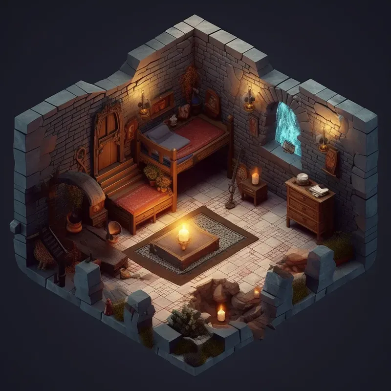 Isometric Game Assets Midjourney Prompt | PromptBase