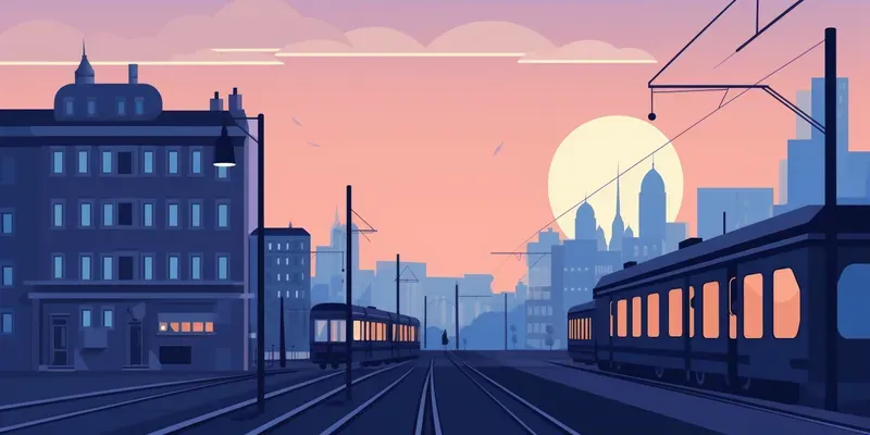 The 2D Vector Landscape Illustrations Midjourney Prompt | PromptBase