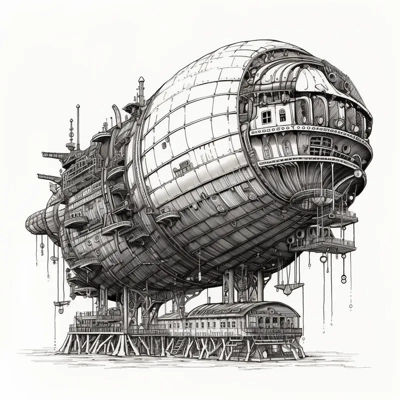 Monochromatic Ink Sketch Illustrations Midjourney Prompt | PromptBase