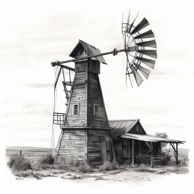 Monochromatic Ink Sketch Illustrations Midjourney Prompt | PromptBase