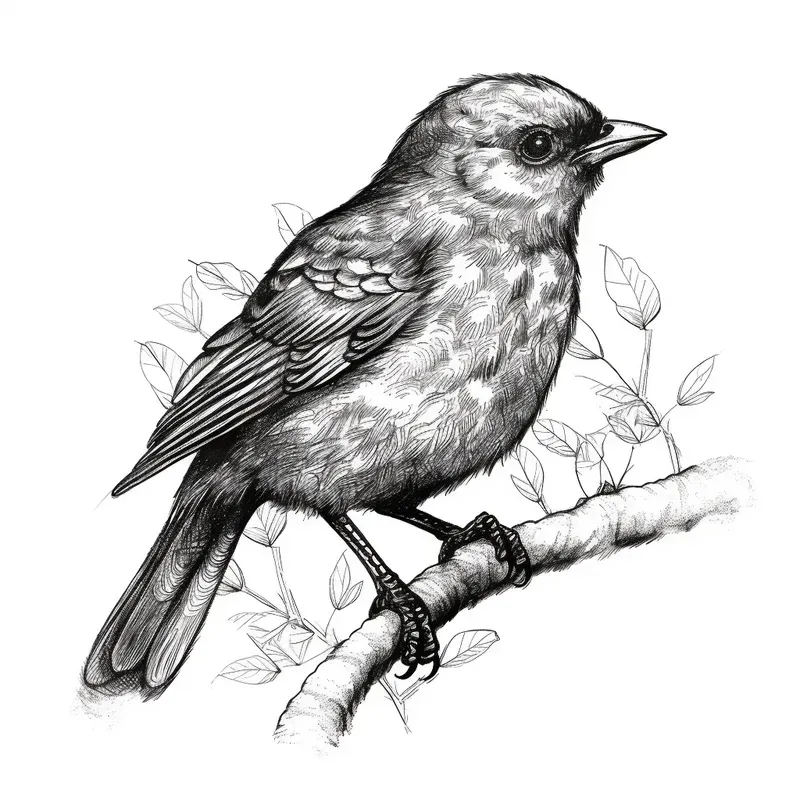 Monochromatic Ink Sketch Illustrations Midjourney Prompt | PromptBase