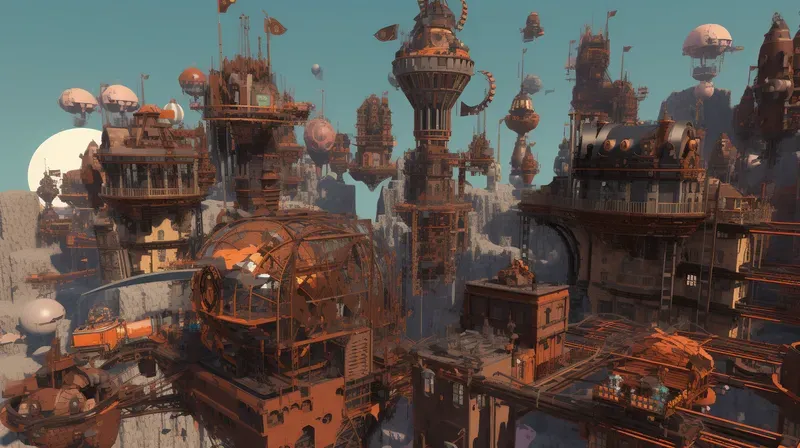 3D Cinematic Game Scenes Concept Art Midjourney Prompt | PromptBase